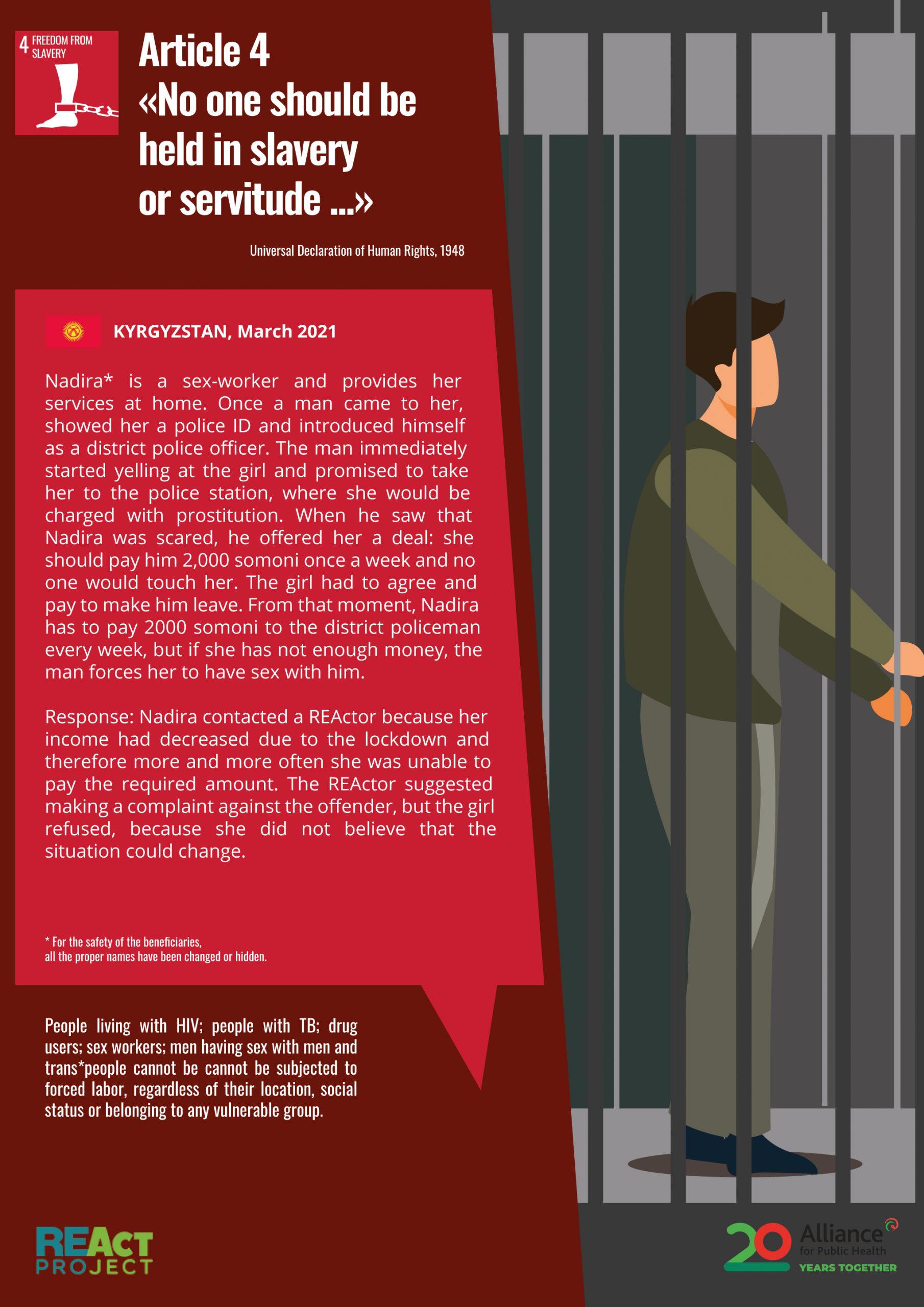 Article 4: Freedom from Slavery | Declaration of Human Rights. This ...
